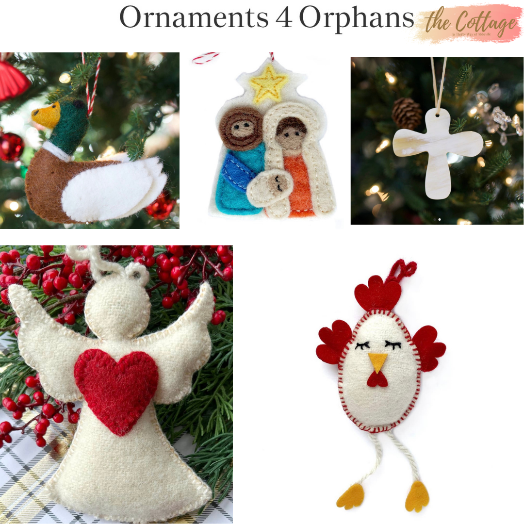 Ornaments 4 Orphans Christmas Ornaments – The Cottage in Thrifty Way of ...
